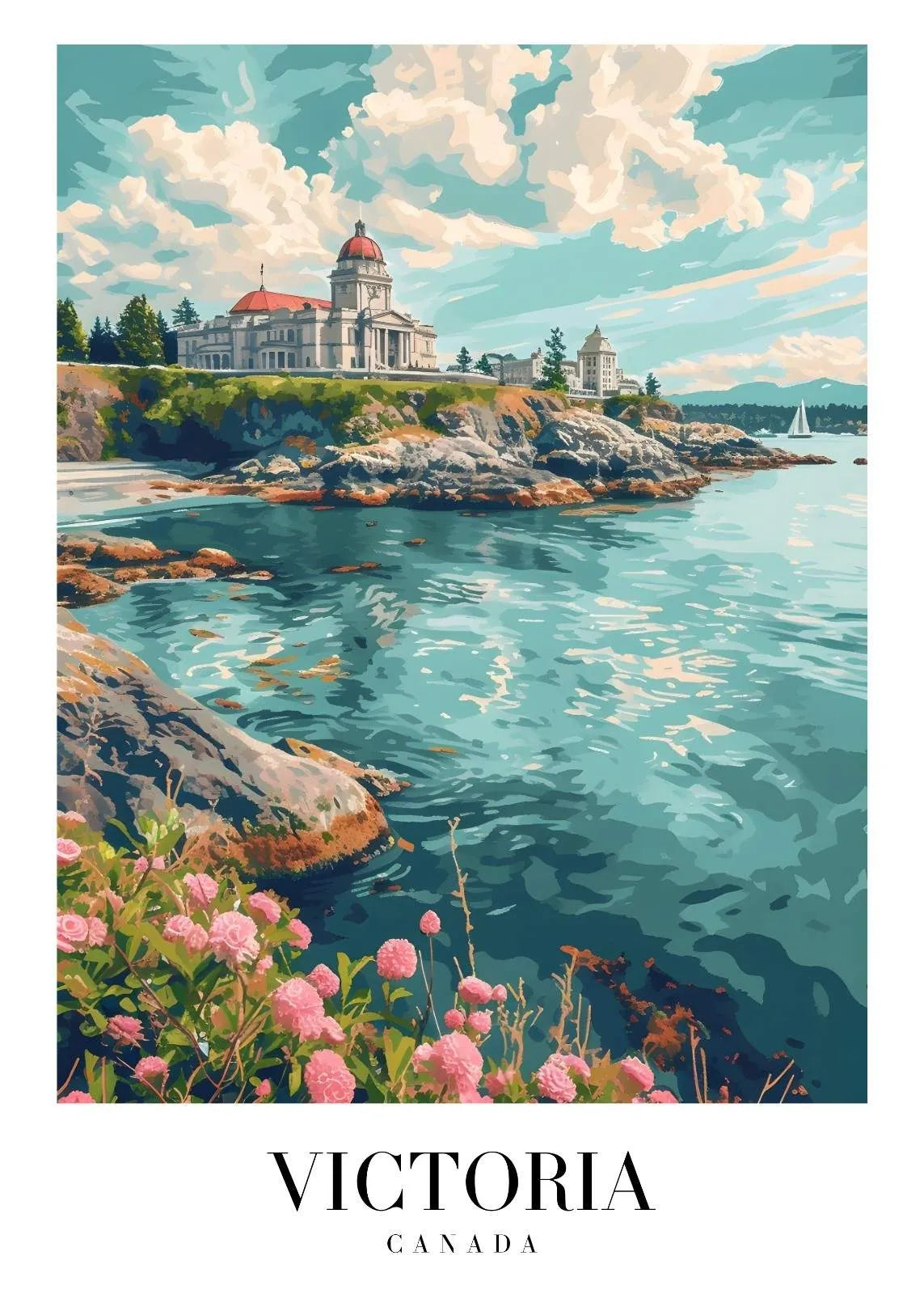 Elegant Portrait of Victoria Canada – ArtsmileyDecor