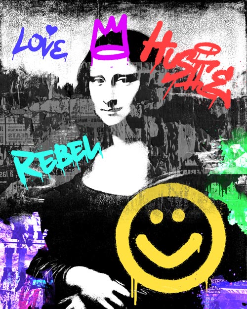 Mona Lisa Grunge Art – ArtsmileyDecor